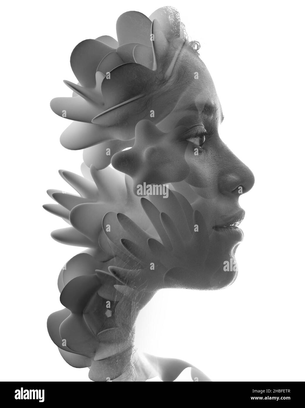 3d creative flowers Cut Out Stock Images & Pictures - Alamy