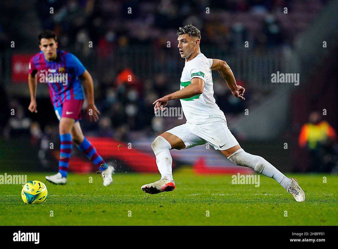 Lucas Boye of Elche CF during the La Liga match between FC Barcelona ...