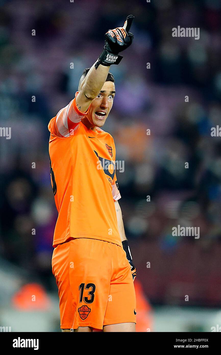 Edgar Badia of Elche CF during the La Liga match between FC Barcelona ...