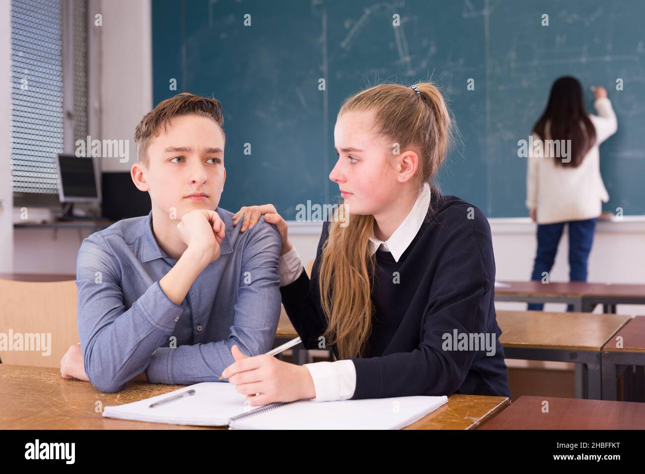 Girl teenager portrait disappointed hi-res stock photography and images ...