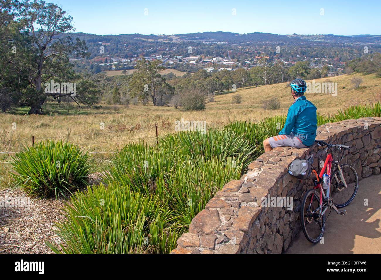 Looking to Bowral from Oxley Hill Lookout Stock Photo - Alamy