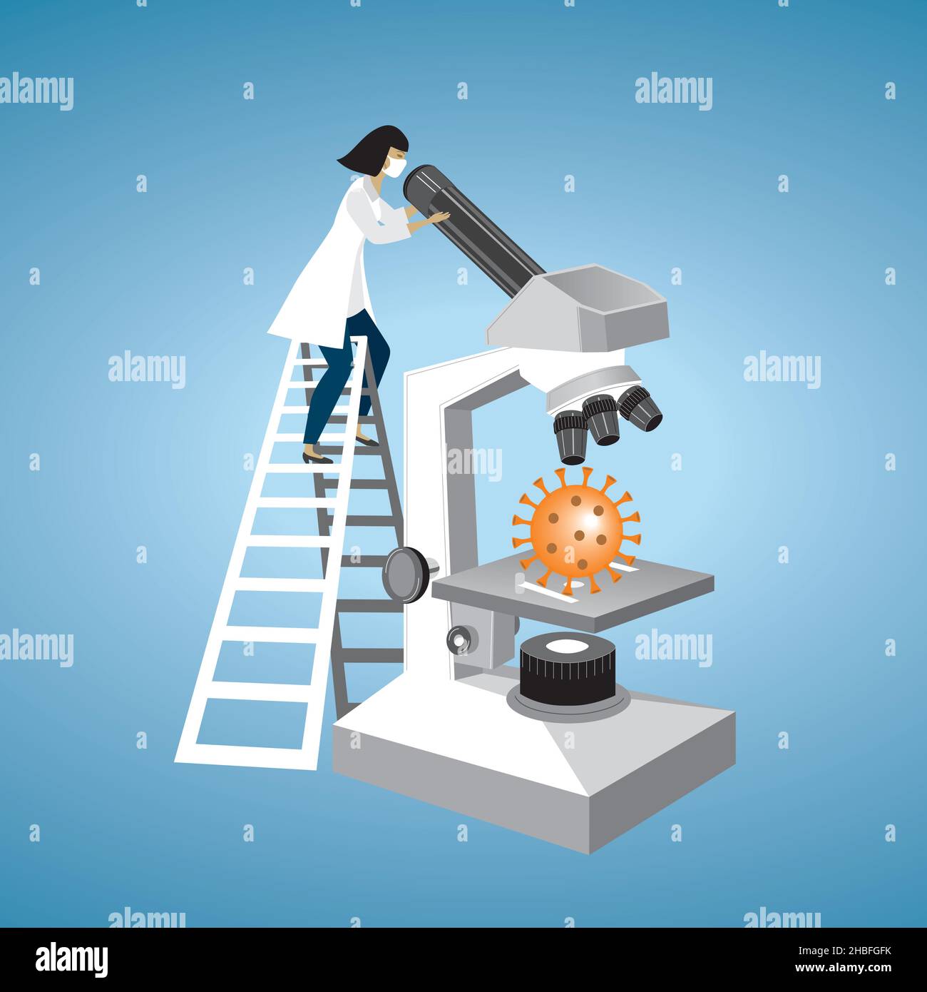 Asian researcher Stock Vector Images - Alamy