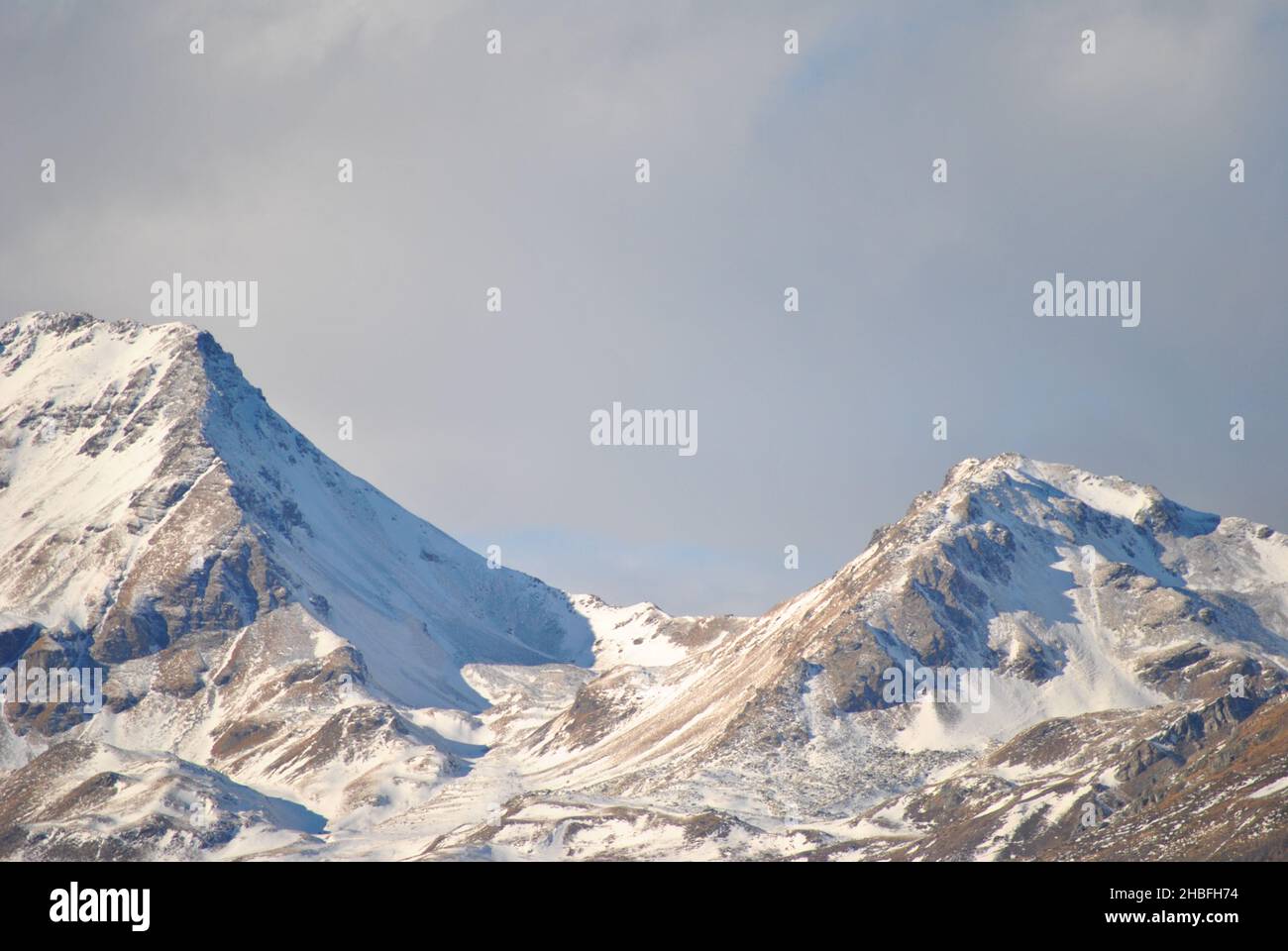 A mesmerizing view of snowy rocky cliffs, the Italian Alps from Pila in ...