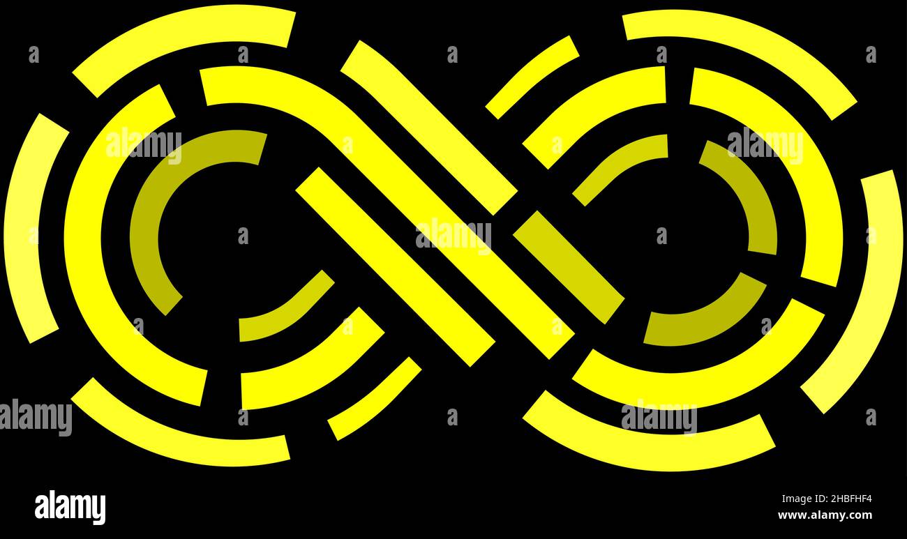 Infinity dashed colorful lines sign symbol icon isolated - vector ...