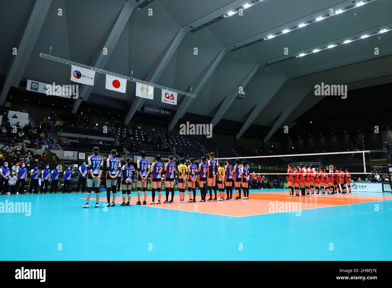 Takasaki Arena, Gunma, Japan. 19th Dec, 2021. (L to R) Toray Arrows ...