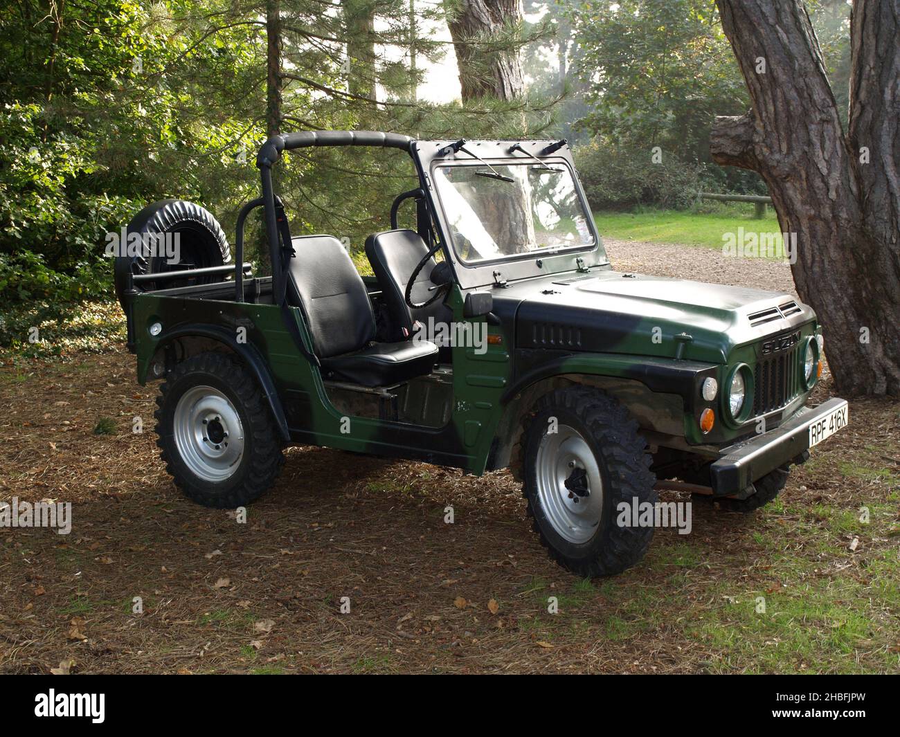 Suzuki LJ80 Jeep at Royal Victoria Country Park, Netley Abbey ...