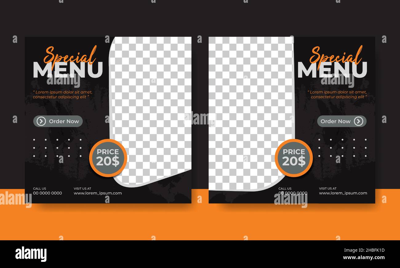 Flyer social media Stock Vector Images - Alamy