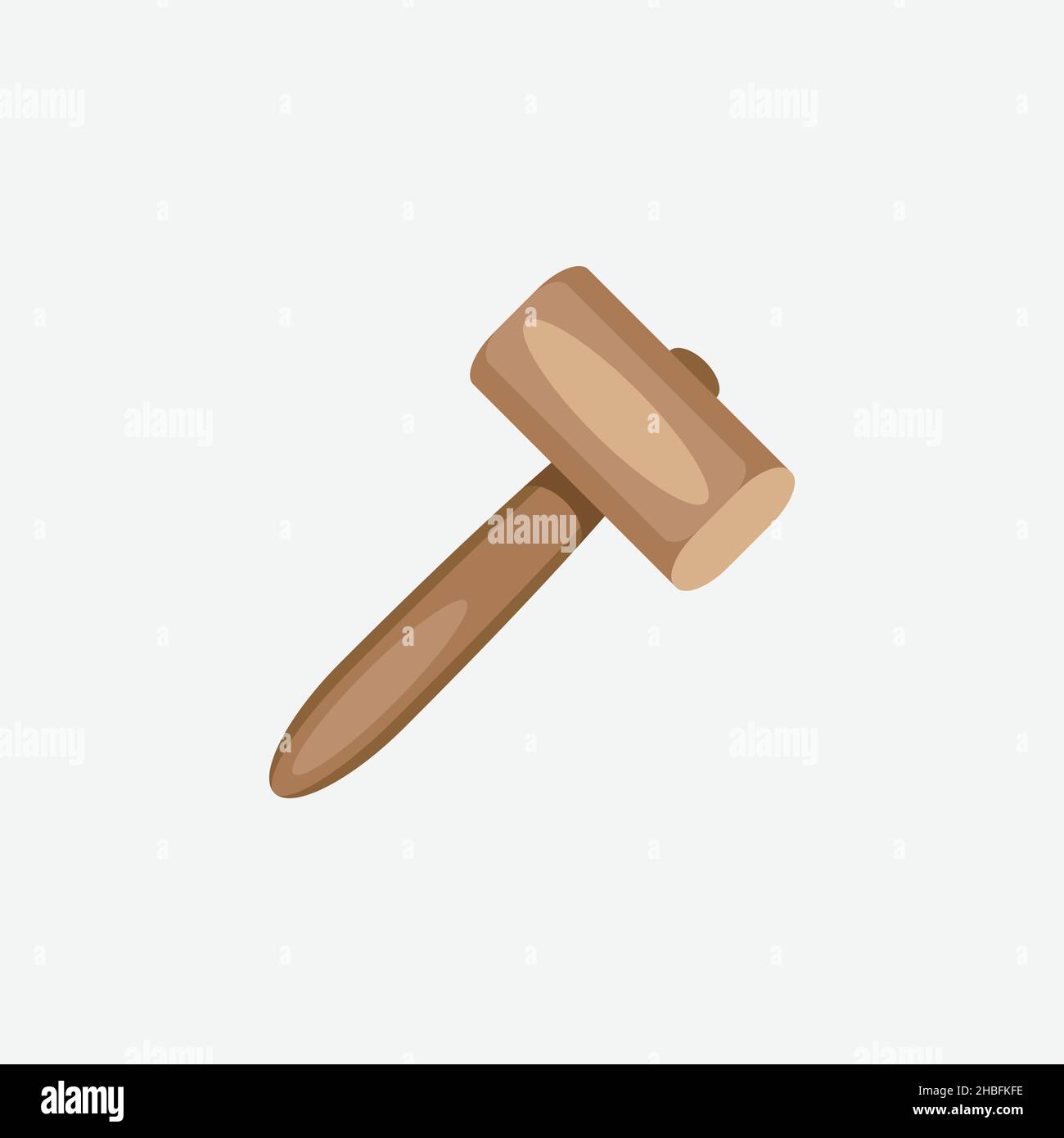 Mallet, Mallet icon. Cartoon of sickle vector Stock Vector Image & Art ...