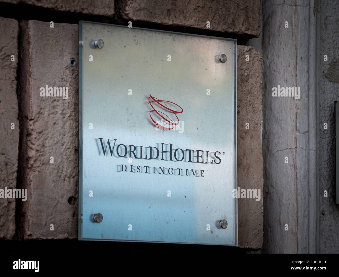 Worldhotels sign hi-res stock photography and images - Alamy