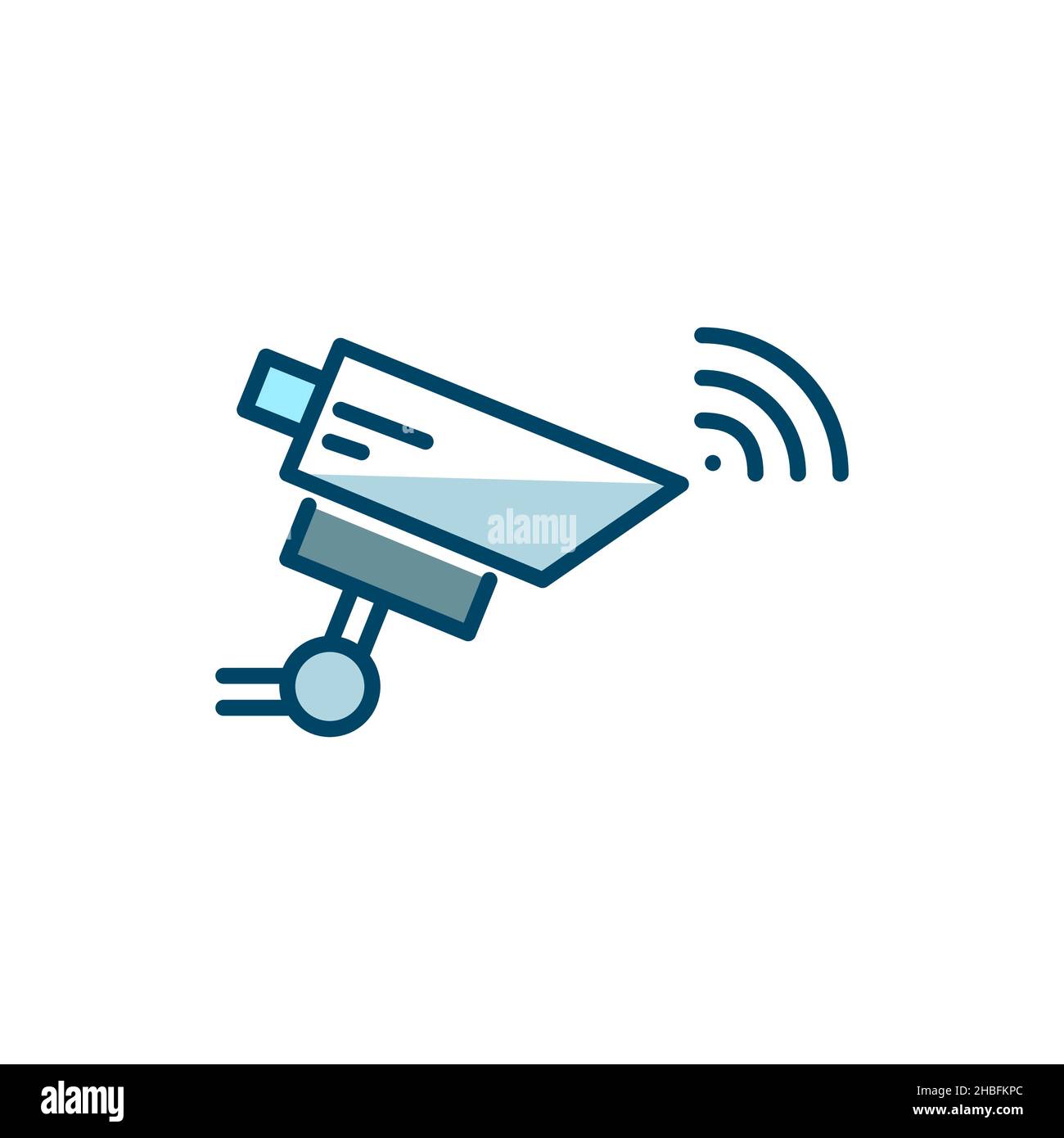 Security guard watching thief Stock Vector Images - Alamy