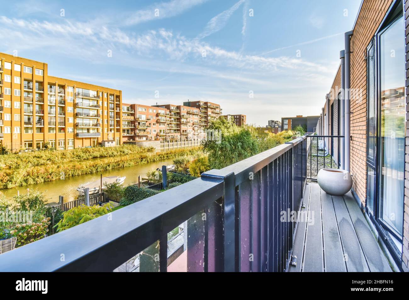 Amazing view from the balcony to the city Stock Photo - Alamy