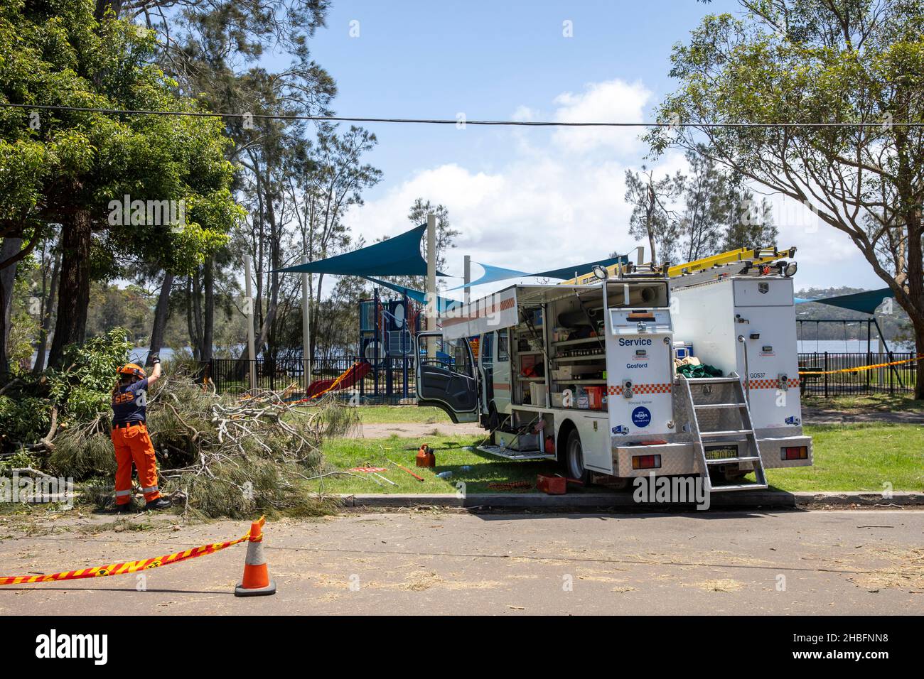 Day after the mini cyclone devastated huge areas of Sydney northern ...