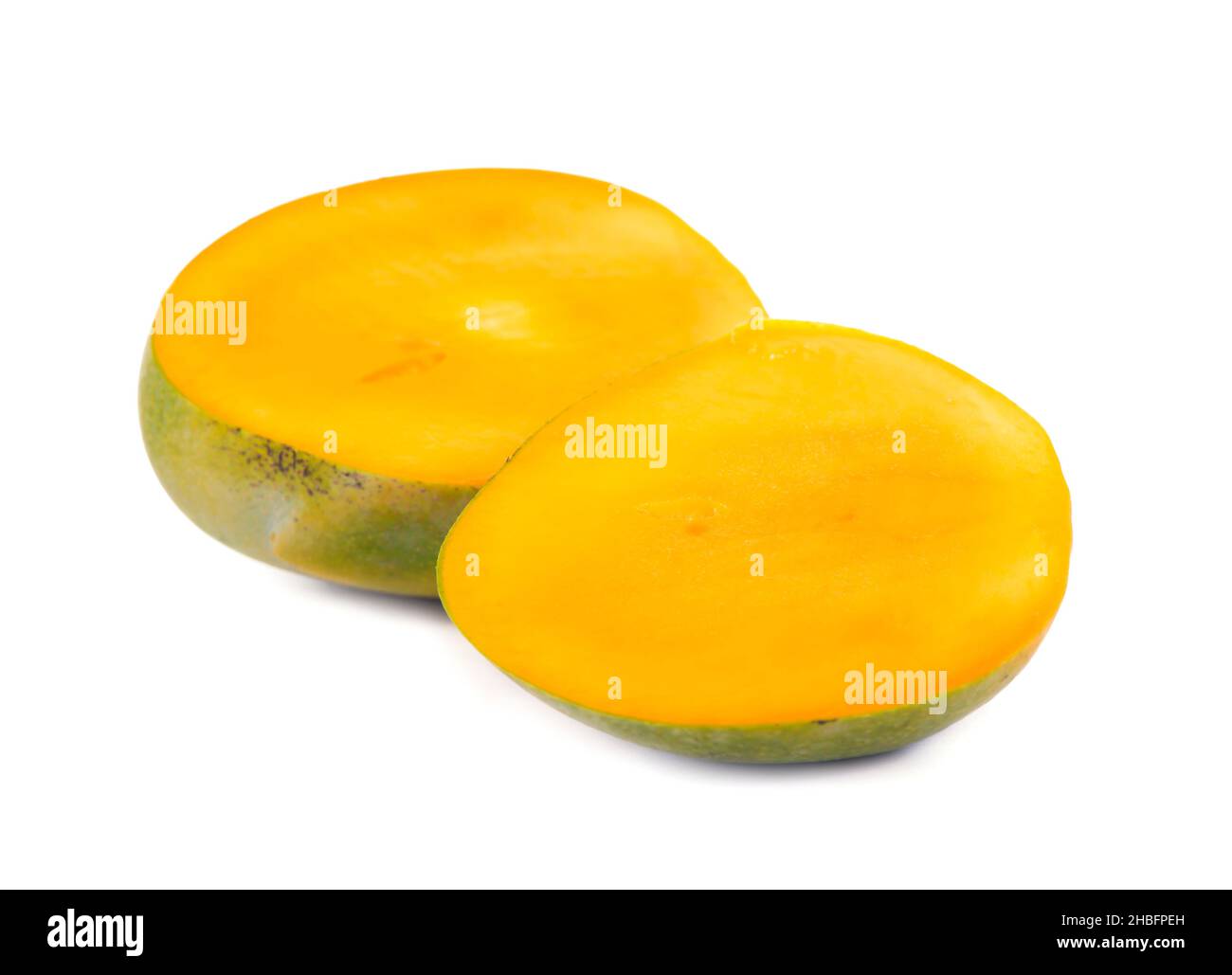 Sweet mango fruit isolated on a white background Stock Photo - Alamy