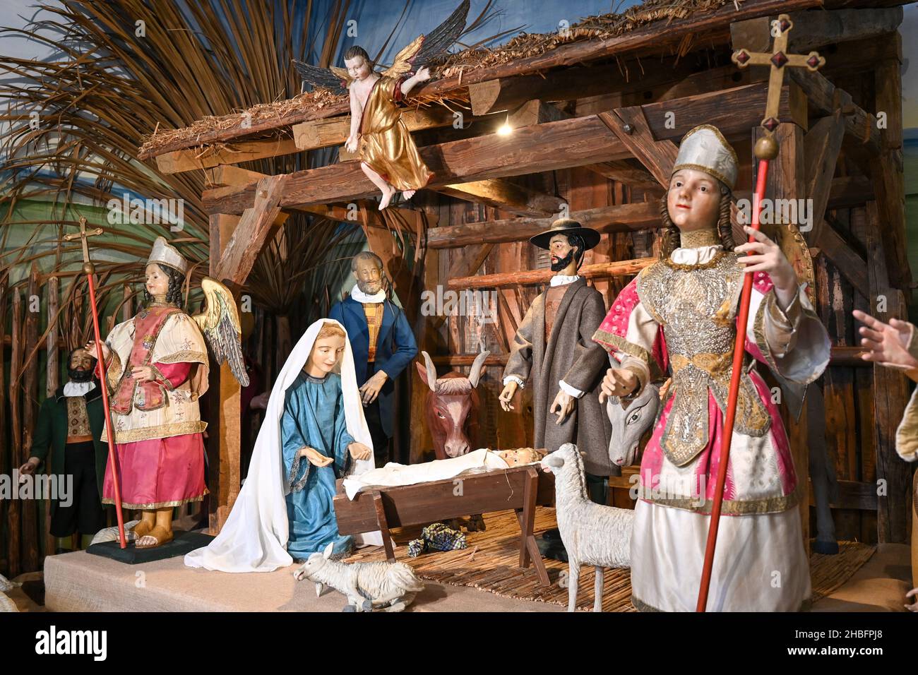 Kellenried Bei Ravensburg, Germany. 17th Dec, 2021. The baroque ...