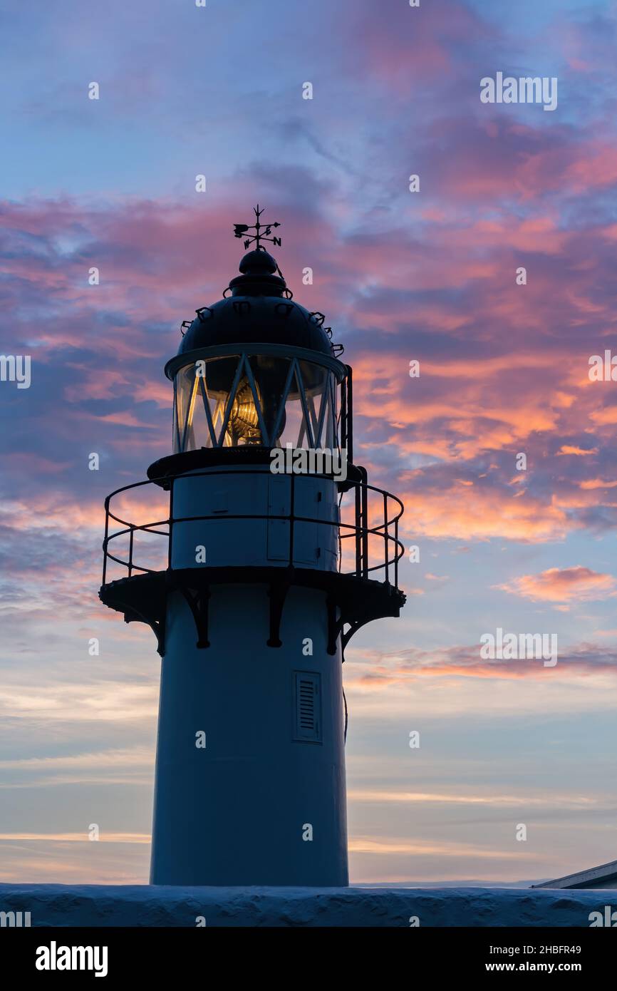 Sunset view of the Penghu lighthouse at Taiwan Stock Photo - Alamy