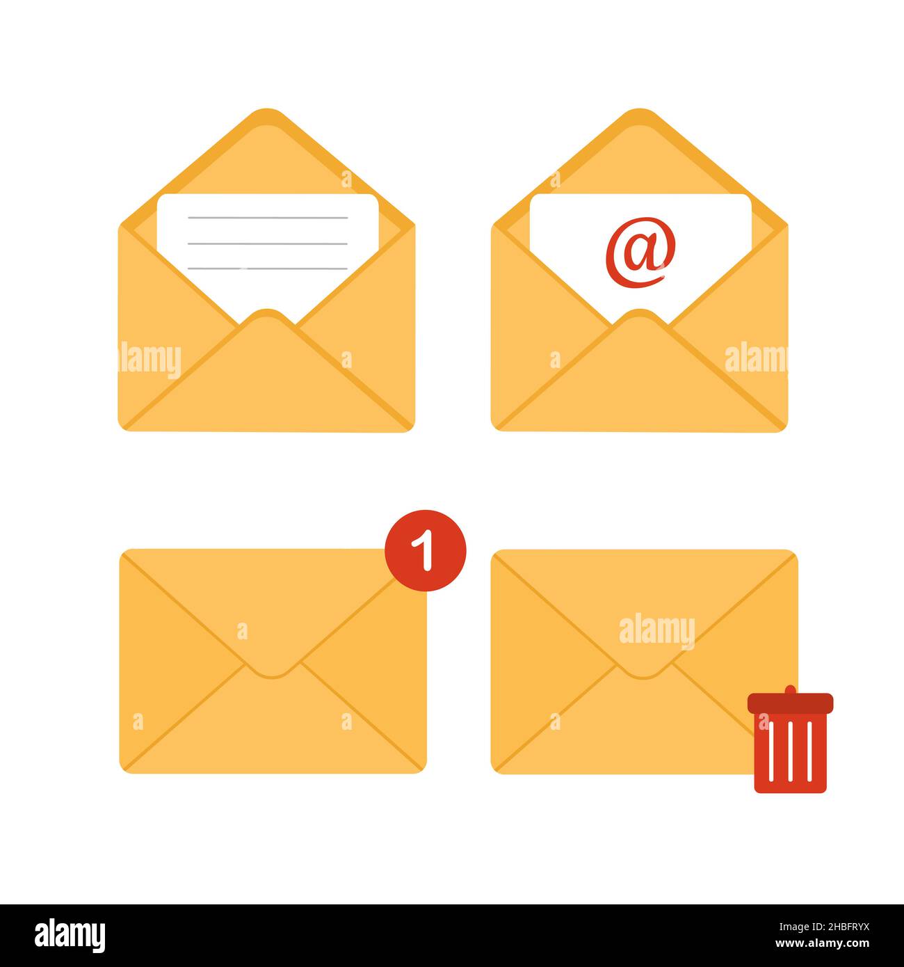 Mail envelope icon. Receiving SMS messages, notifications, invitations ...