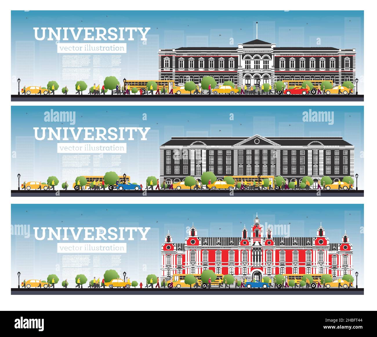 Students campus university Stock Vector Images - Alamy
