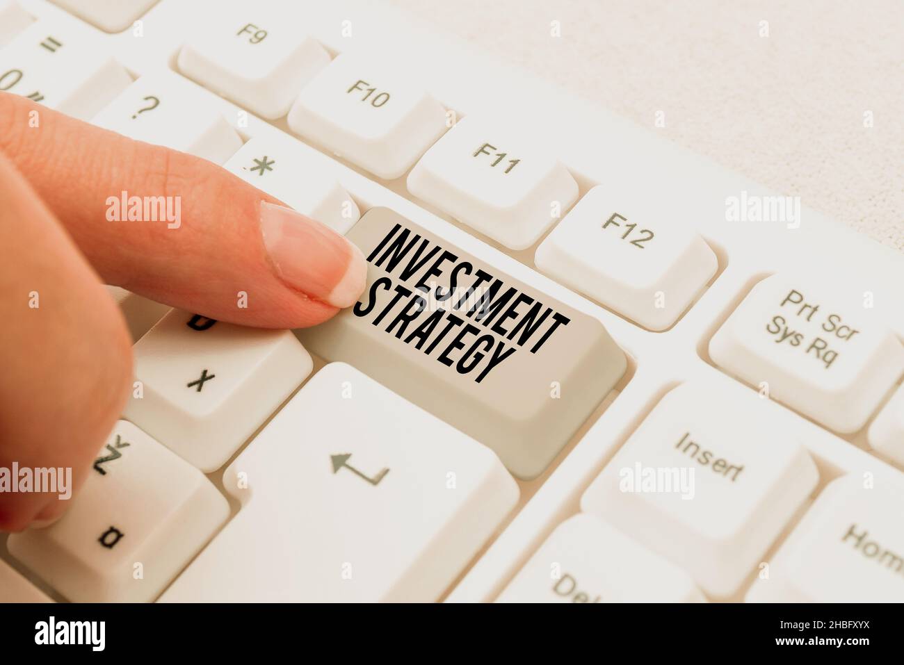 Hand writing sign Investment Strategy. Concept meaning Set of Rules ...