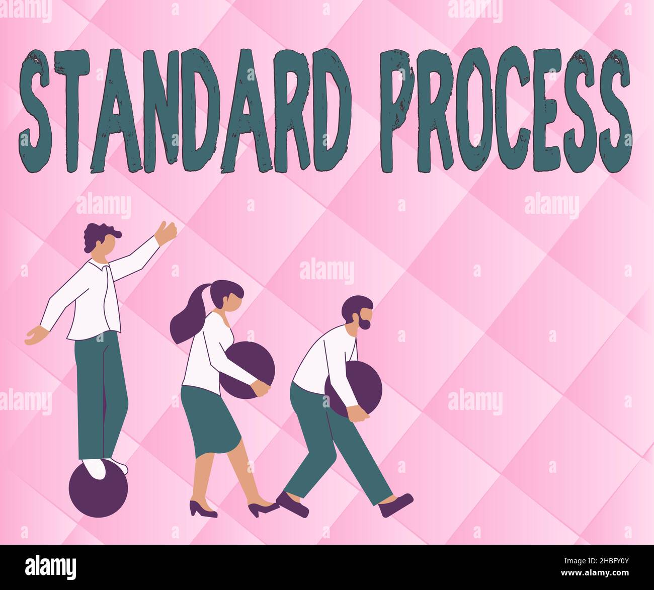 Text sign showing Standard Process. Business concept rules made to be ...