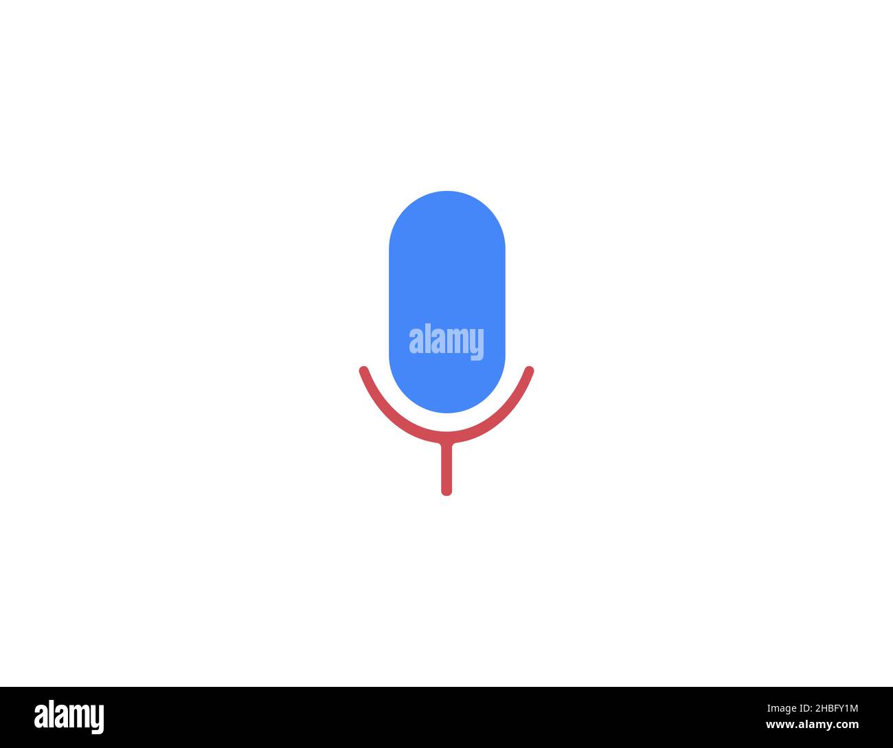 Mic, microphone, voice search. Vector illustration. Flat design Stock ...
