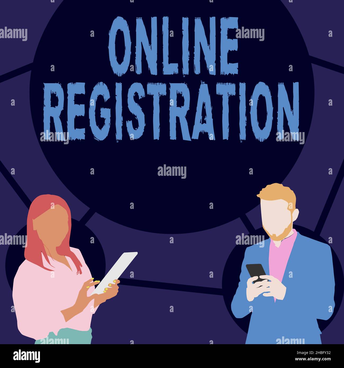 Text sign showing Online Registration. Word for Process to Subscribe to ...