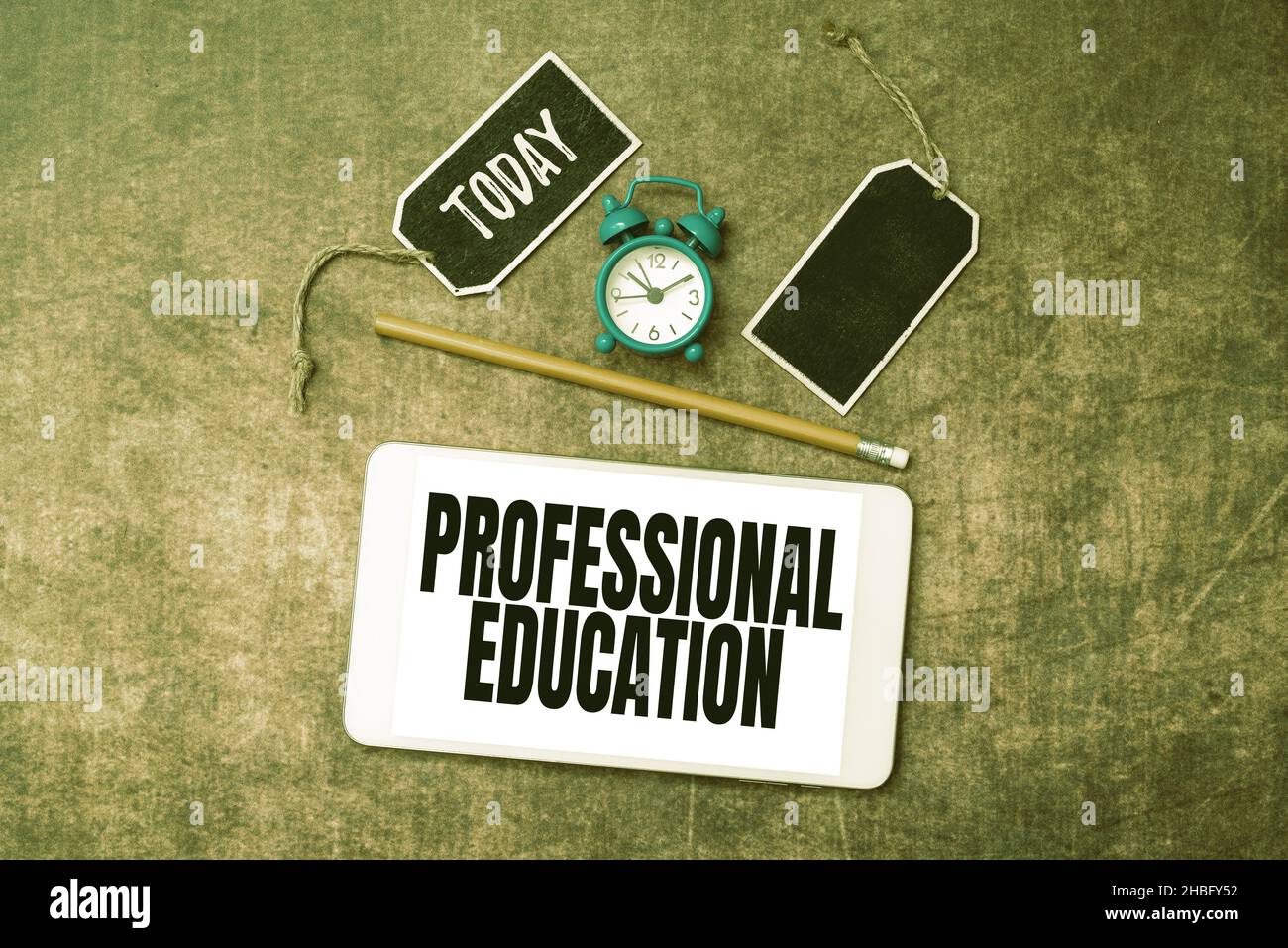 Hand writing sign Professional Education. Business showcase Continuing ...