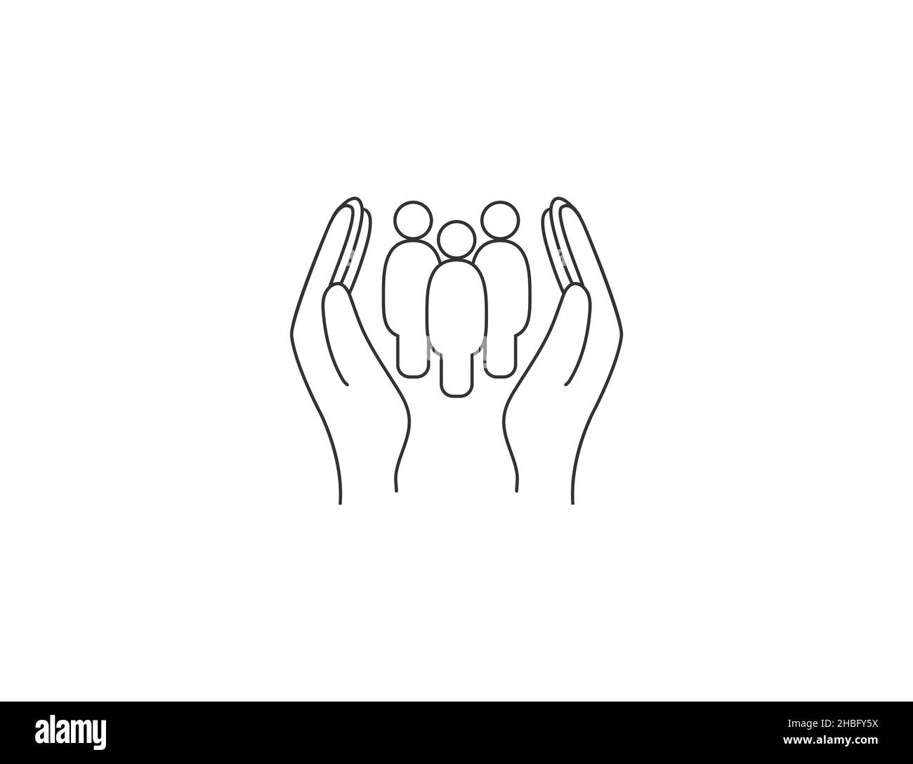 Human resources, manager icon. Vector illustration. Flat design Stock ...
