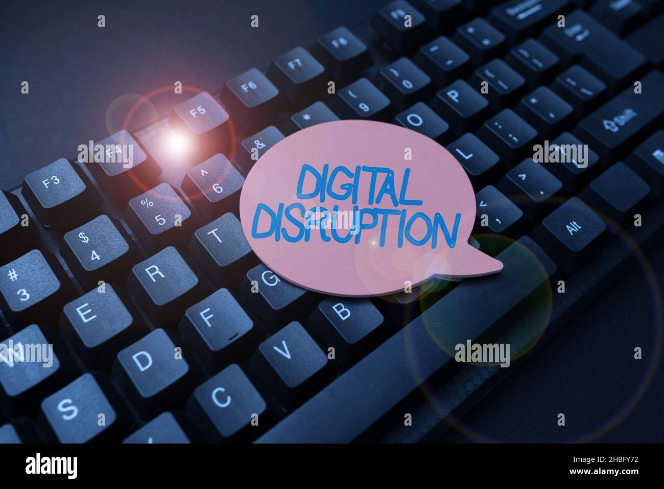 Inspiration showing sign Digital Disruption. Internet Concept Changes ...