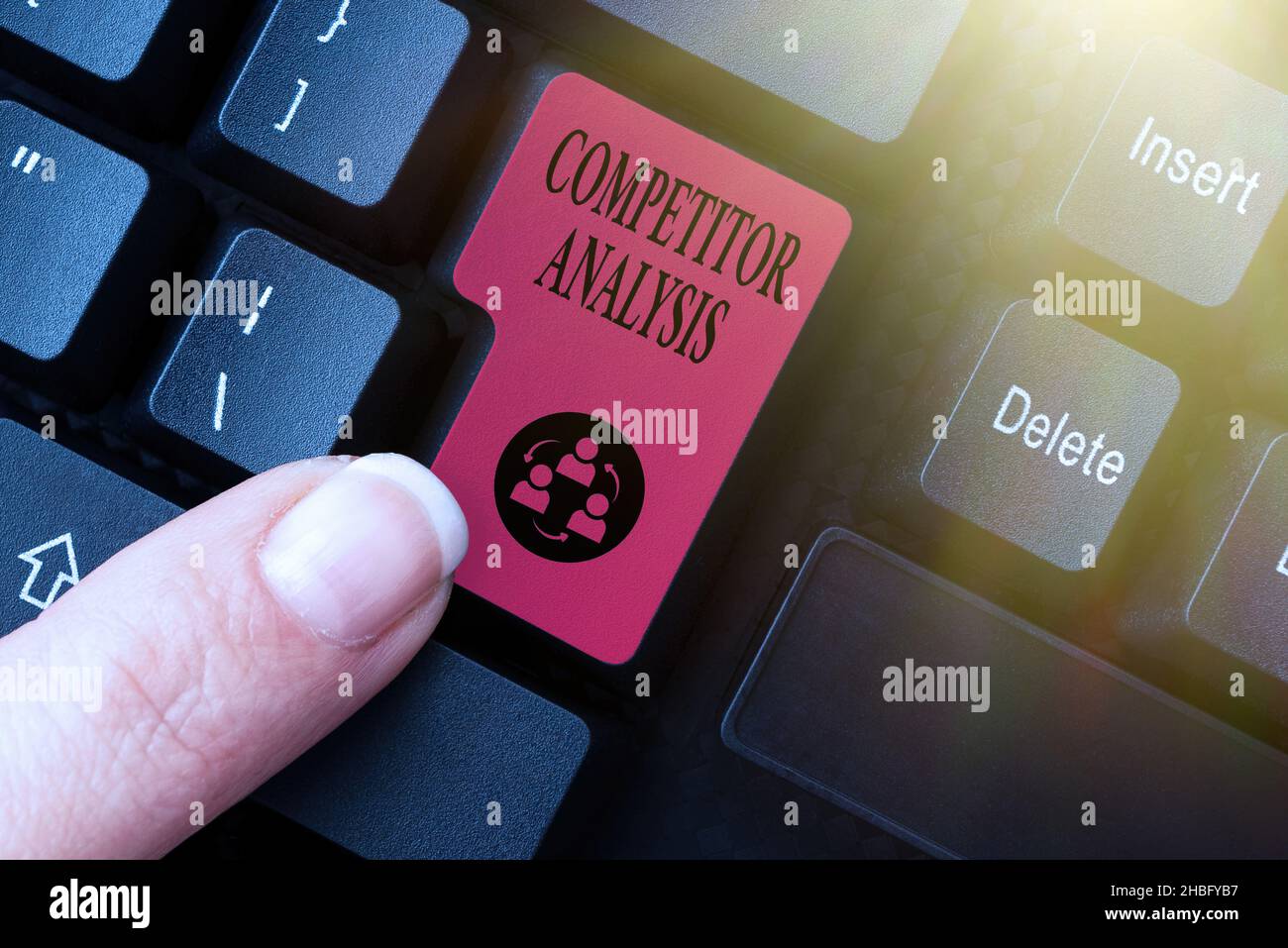 Sign displaying Competitor Analysis. Business concept Determine the ...