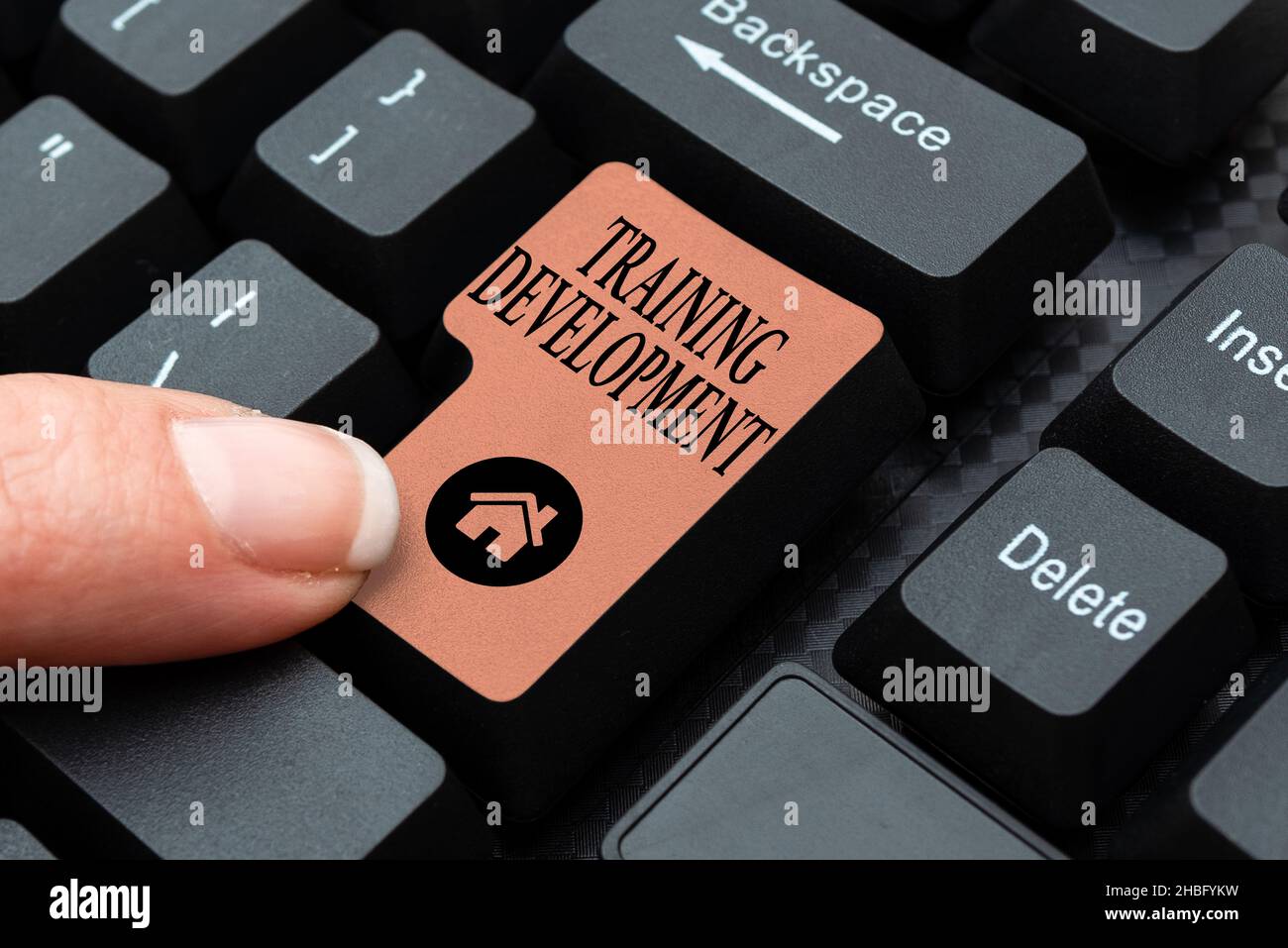 Handwriting text Training Development. Business concept Learn and ...