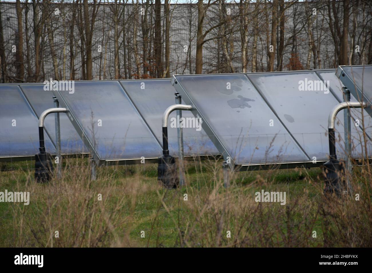 Raadbjergp/Nordvestsjaelland/Denmark./19 December 2021/ Solar panels ...