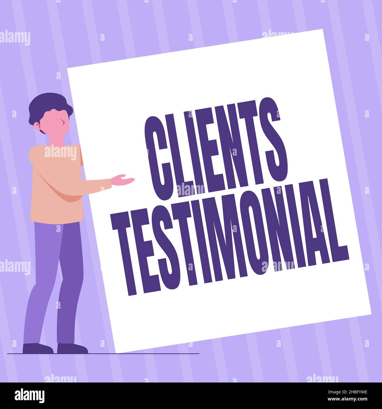 Sign displaying Clients Testimonial. Business approach Formal Statement ...