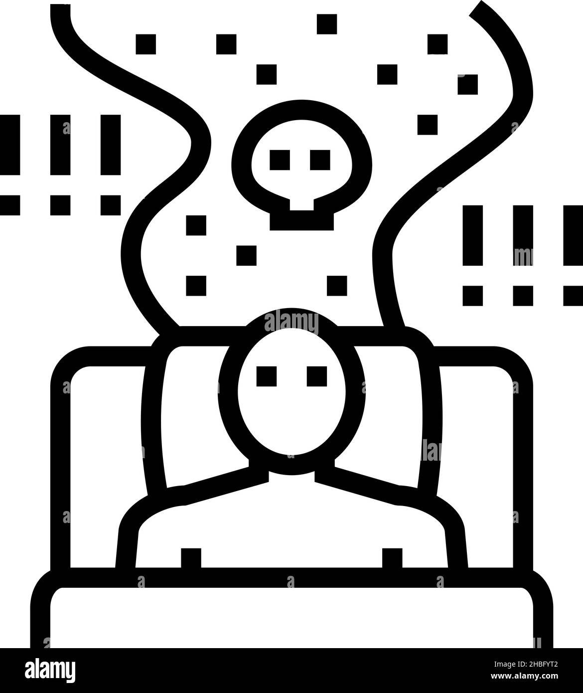 poor sleep habits line icon vector illustration Stock Vector Image ... poor sleep habits line icon vector illustration Stock Vector Image ...