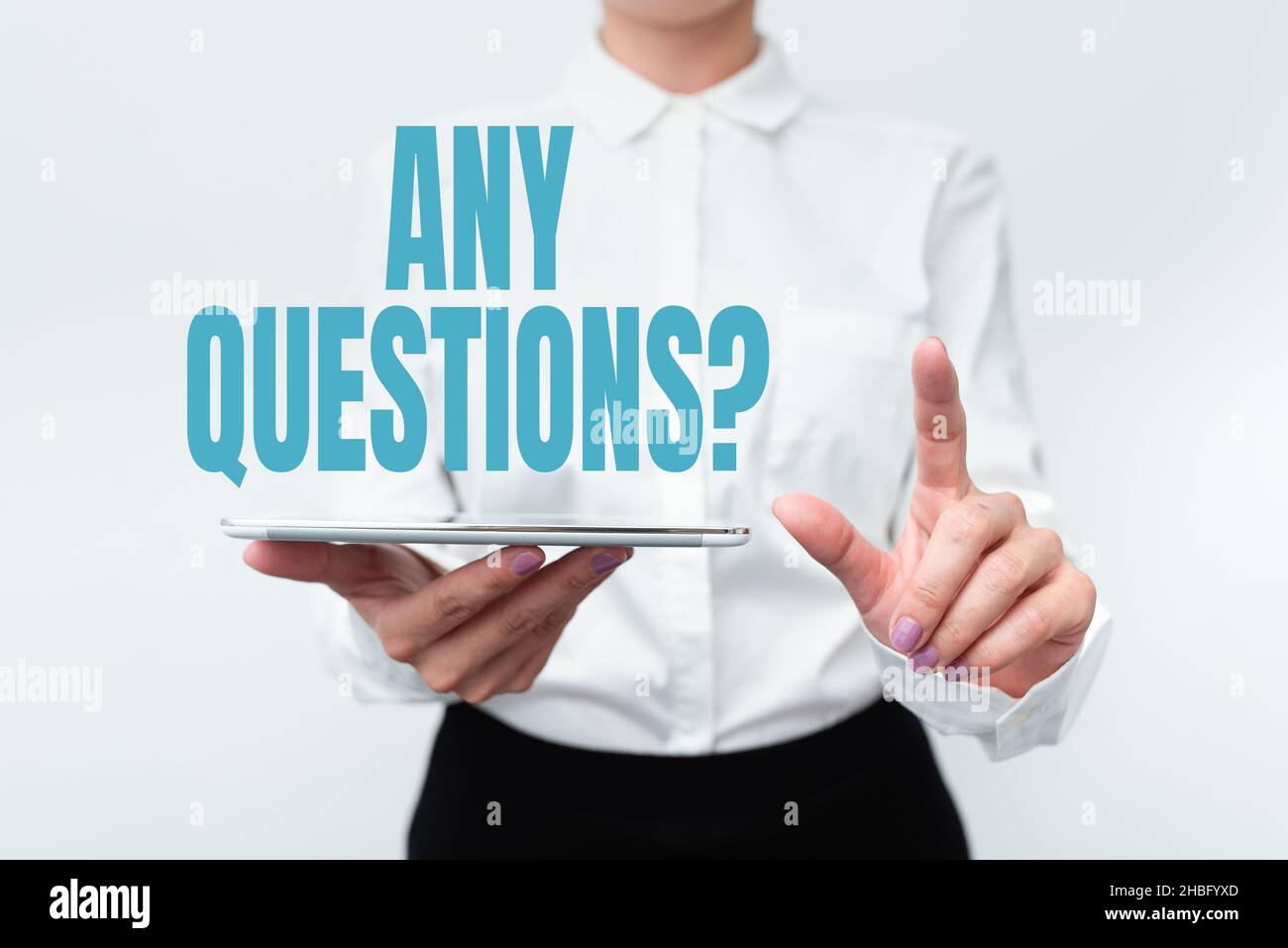 Text showing inspiration Any Questions Question. Business idea Asking ...