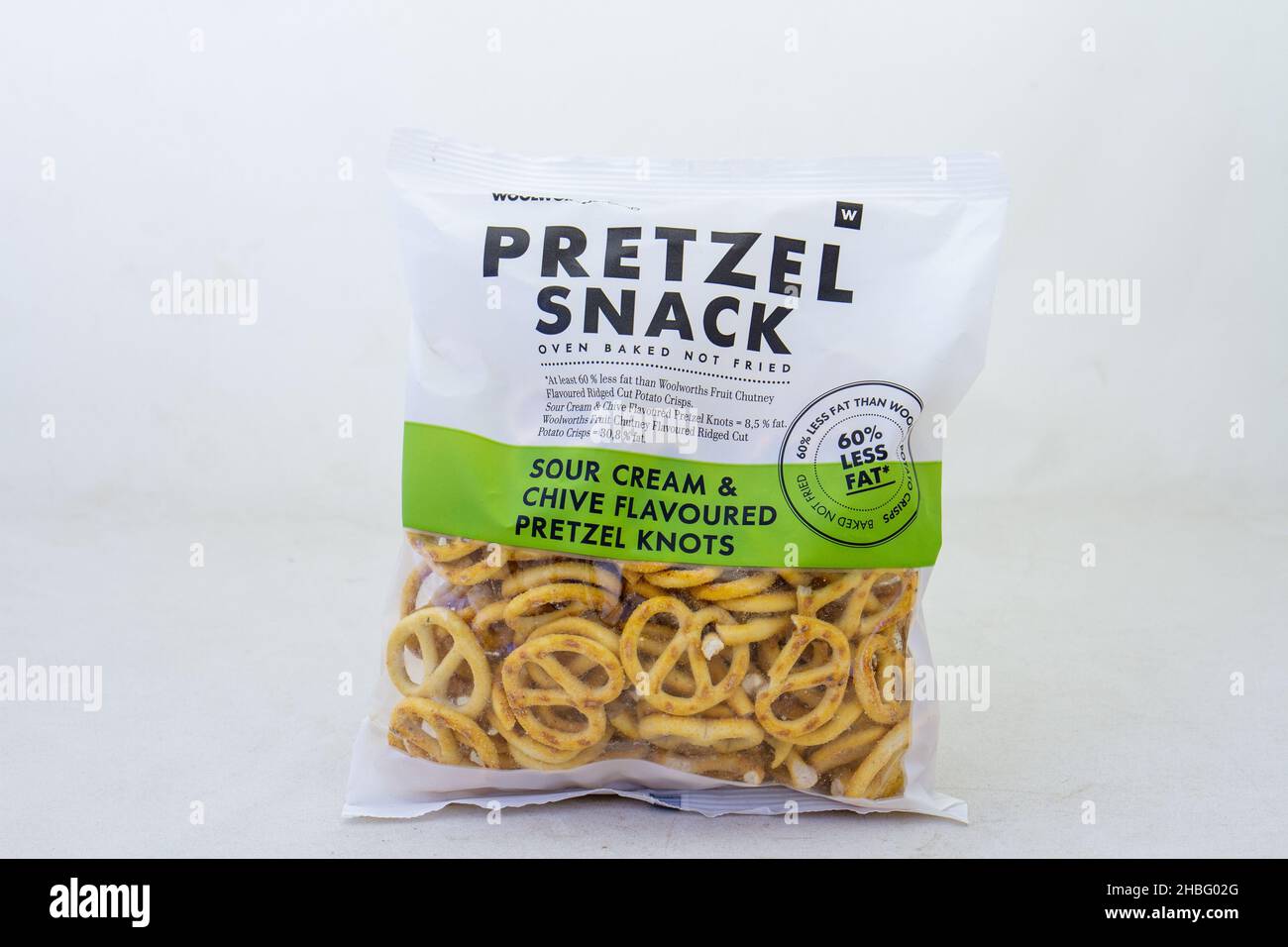 Johannesburg, South Africa - a packet of pretzels from Woolworths Food ...