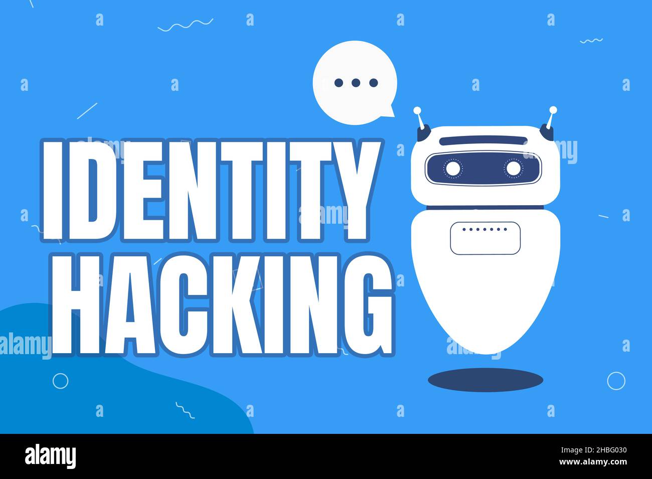 Hand writing sign Identity Hacking. Business approach criminal that ...