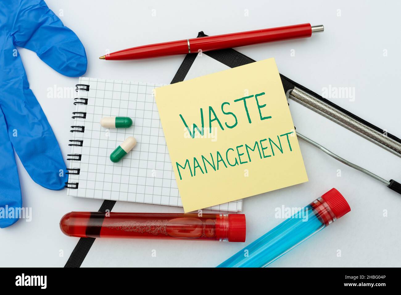 Conceptual display Waste Management. Business overview actions required ...
