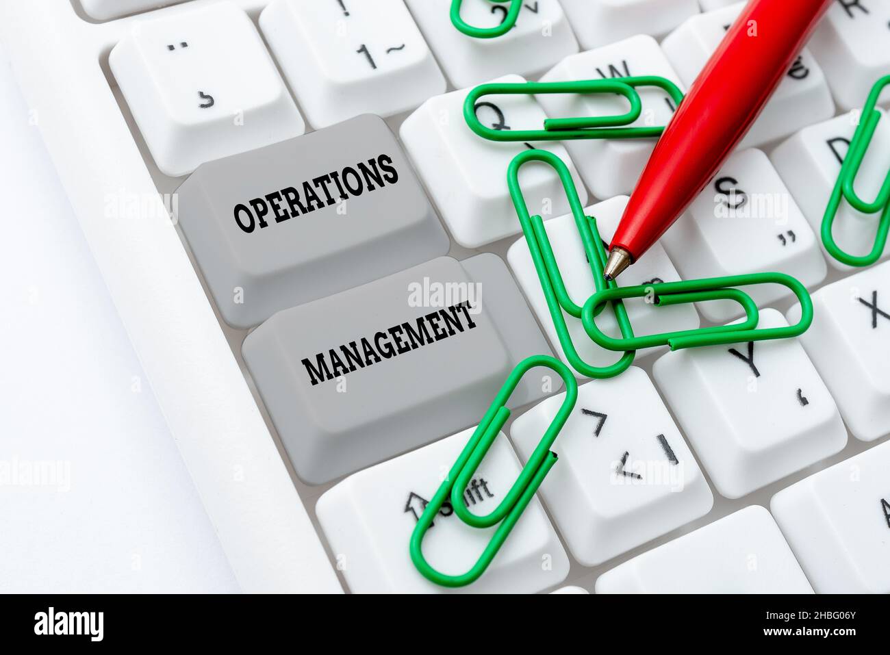 Text sign showing Operations Management. Business overview ensure ...