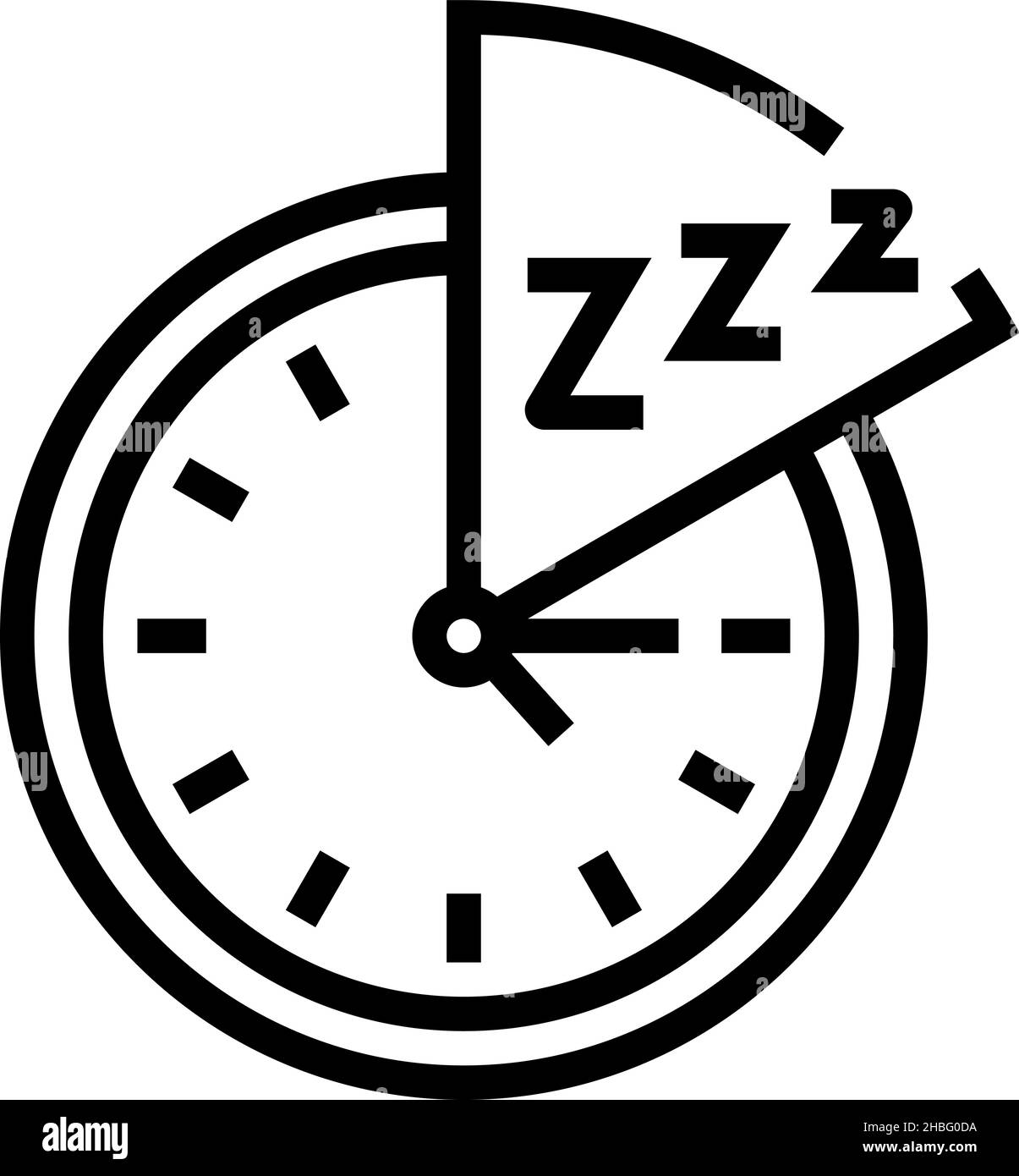 sleep restriction line icon vector illustration Stock Vector Image ...