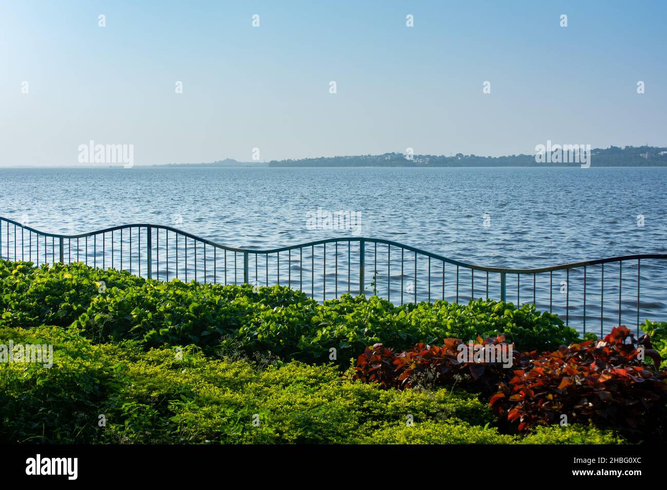 Beautiful view of Upper lake, Bhopal, Madhya Pradesh, India Stock Photo ...