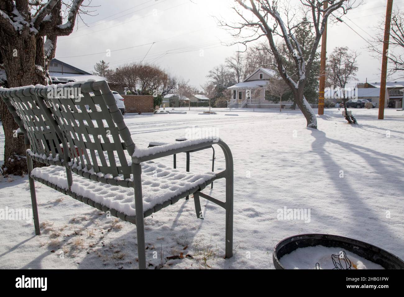 When it snows in Bishop, Inyo County, CA, USA, the town becomes even ...