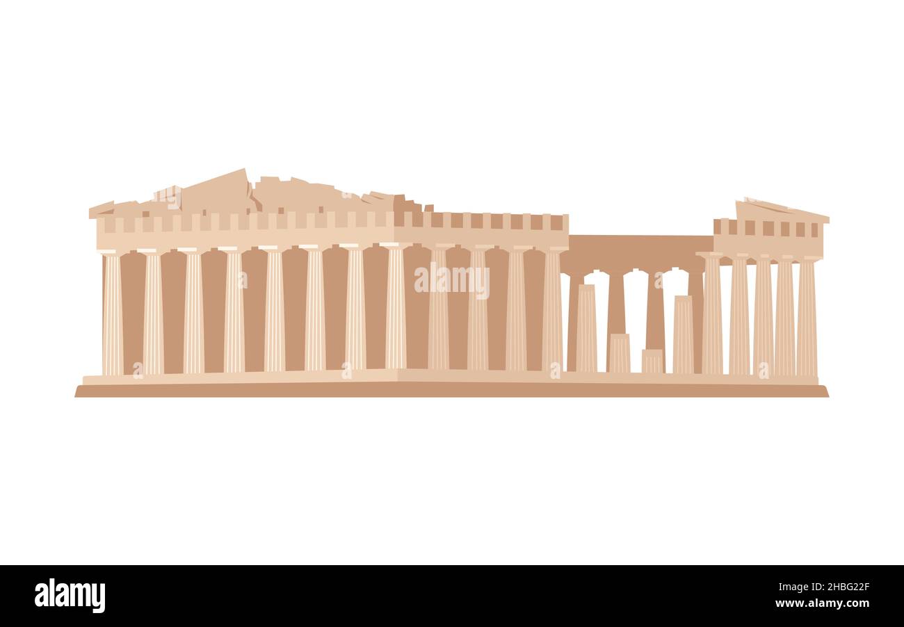 Logo of Acropolis in Greece. Athens travel and Voyage around Europe ...