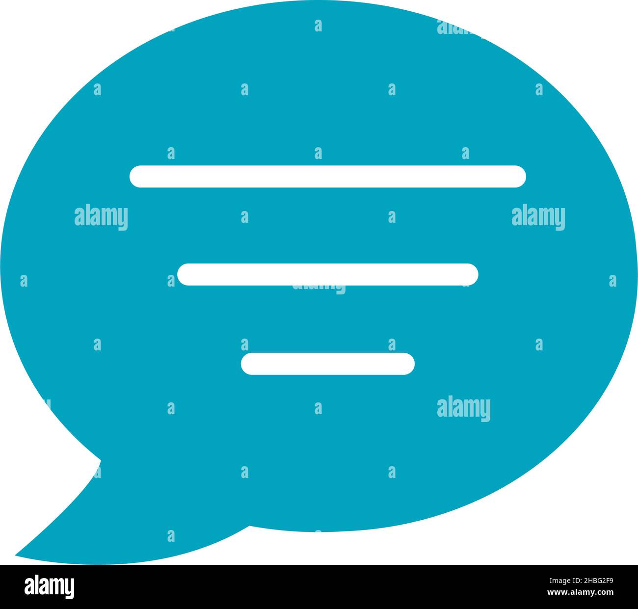 Speech bubble icon vector illustration isolated on white background ...
