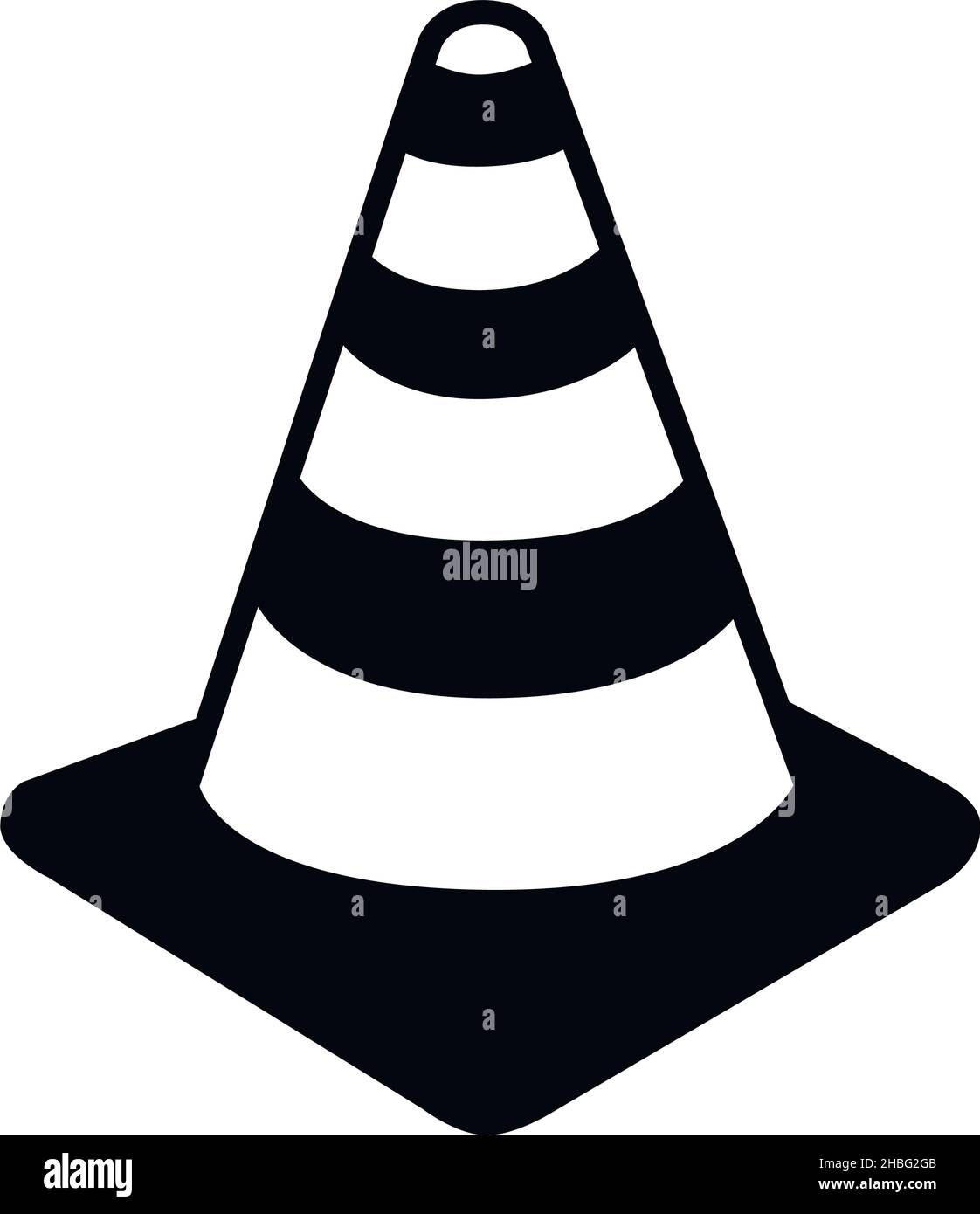 Traffic cone icon vector illustration isolated on white background ...