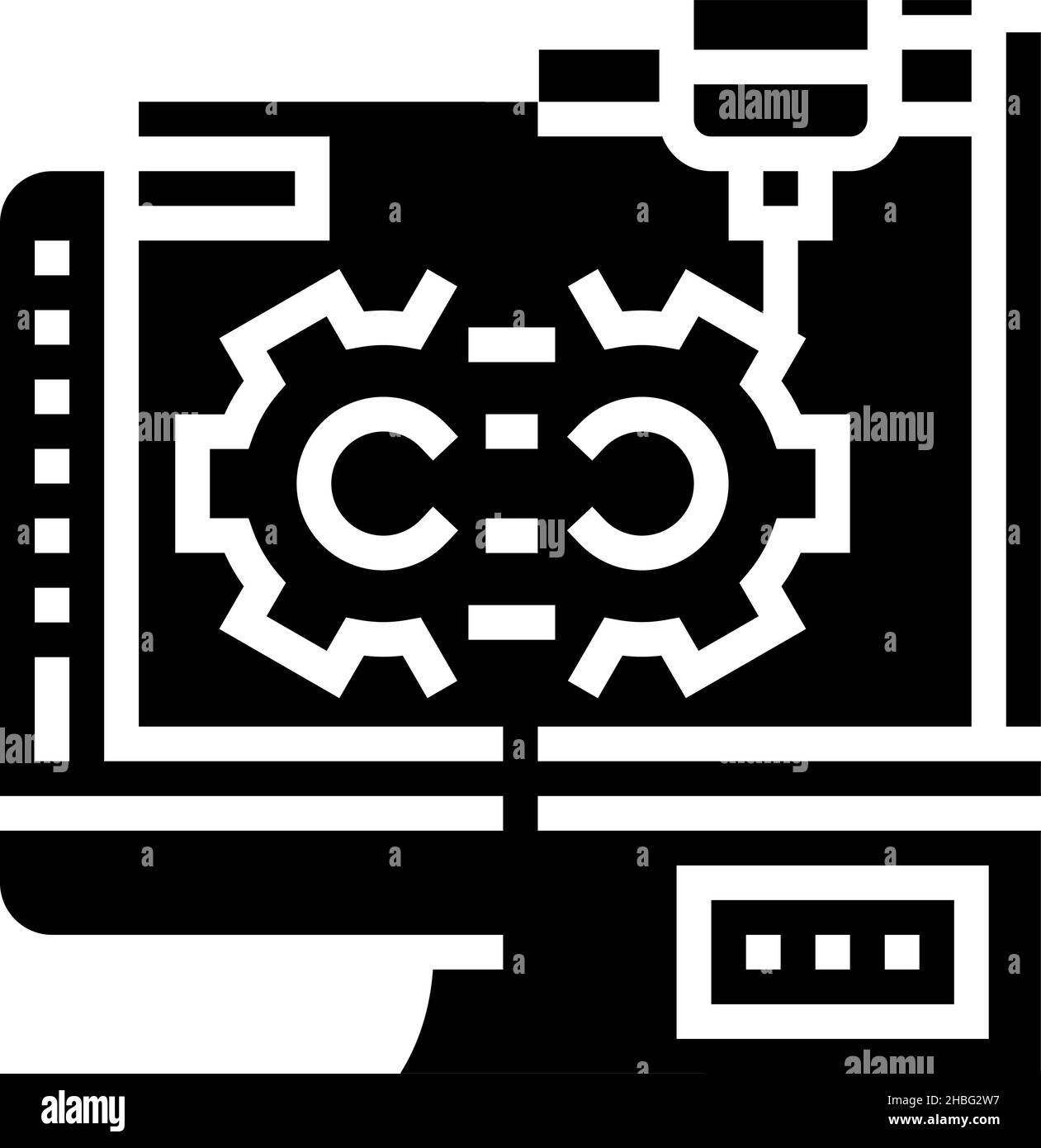 rapid prototyping glyph icon vector illustration Stock Vector Image ...