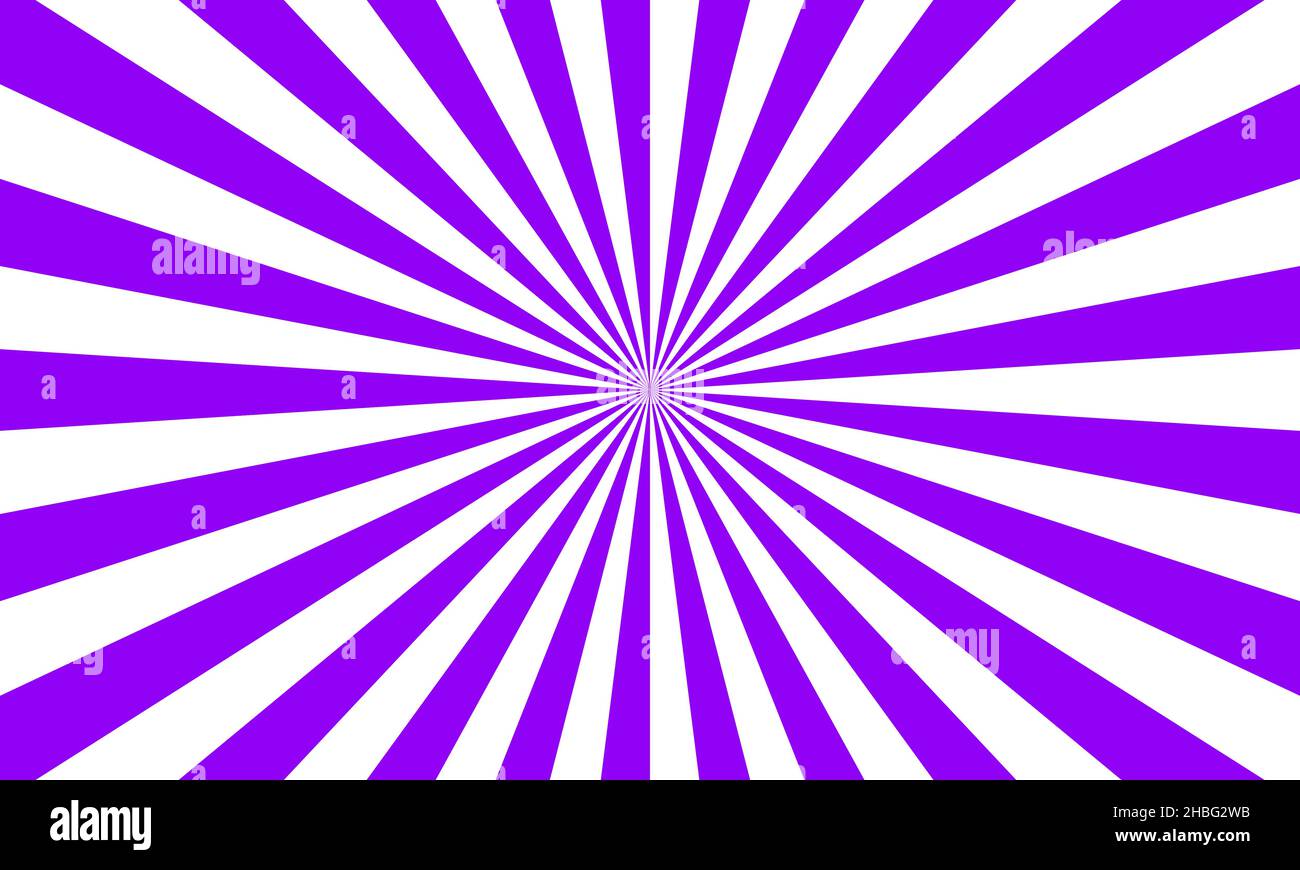 Purple white color burst background. Rays background in retro style ...