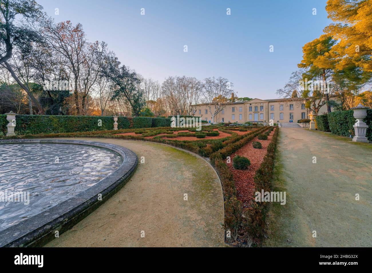 A French castle, the Chateau d'O in Montpellier, France Stock Photo - Alamy