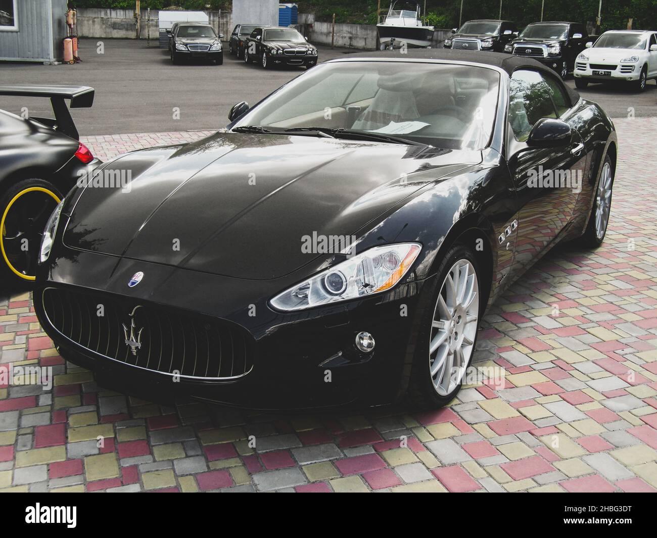 Black Supercar Maserati Granturismo High Resolution Stock Photography ...