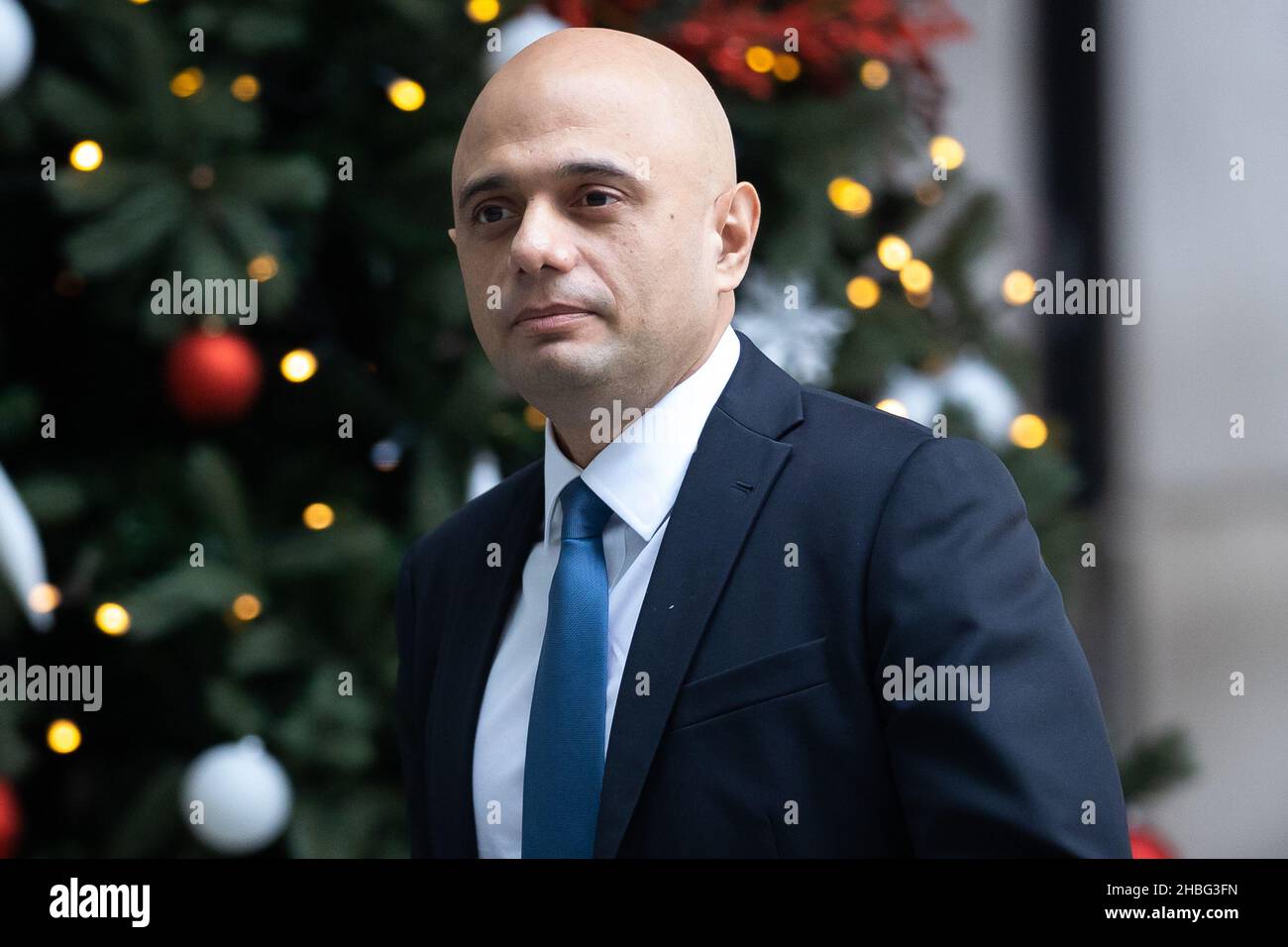 London, UK. 19th Dec, 2021. Sajid Javid arrives at BBC Broadcasting ...