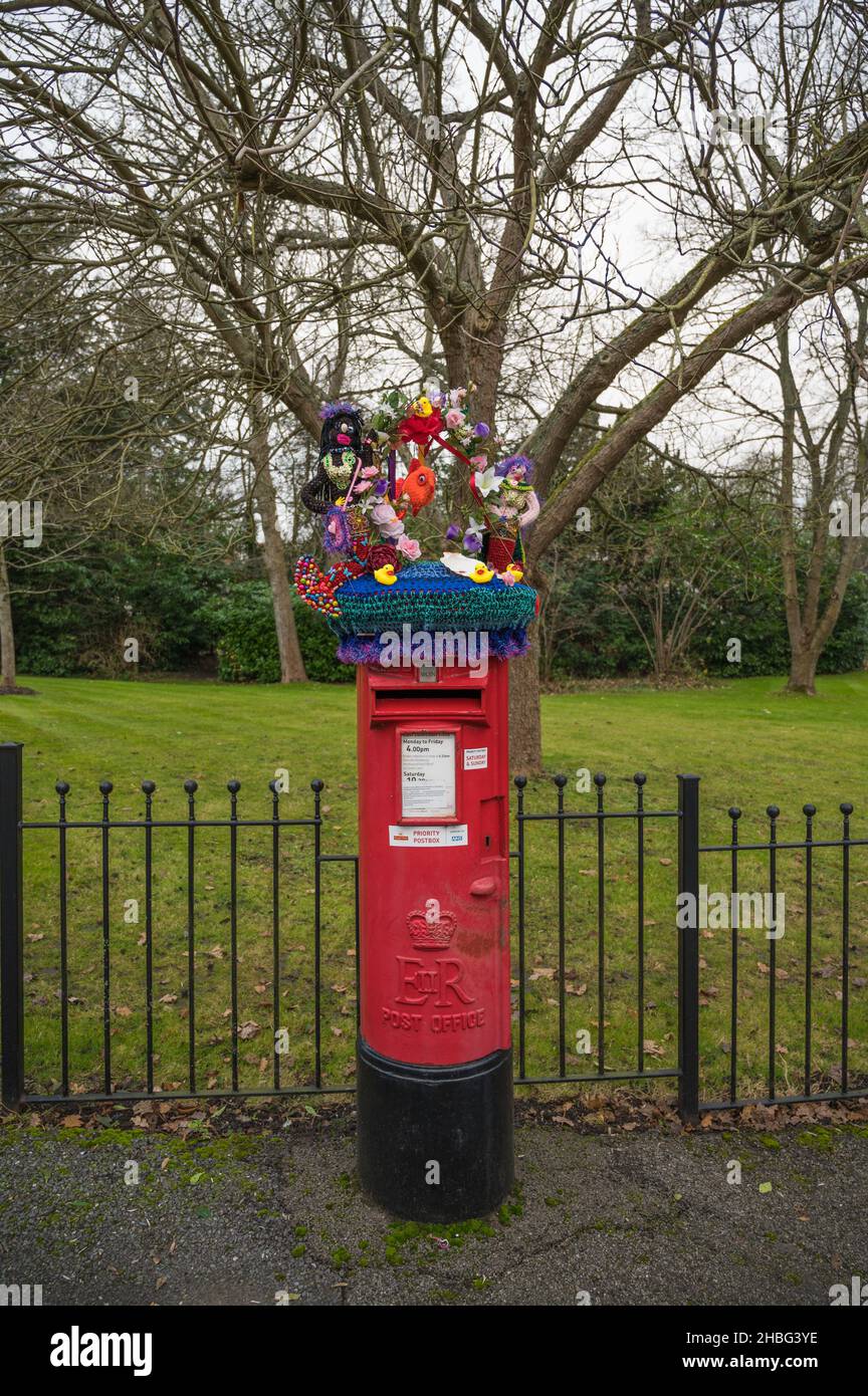 Colourful Knitted Topper Created By Contemporary Folk Artist Karin Van Colourful Knitted Topper Created By Contemporary Folk Artist Karin Van